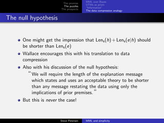 Minimum message length, simplicity, and truth | PDF | Databases | Computer Software and Applications