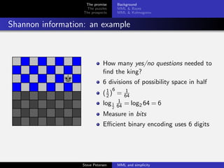 Minimum message length, simplicity, and truth | PDF | Databases | Computer Software and Applications