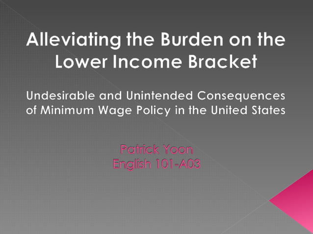 Minimum Wage Powerpoint | PPT