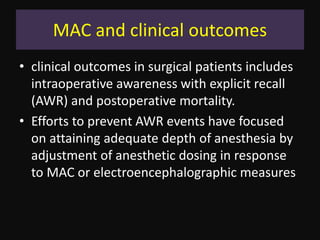 Minimum alveolar concentration (mac) | PPTX