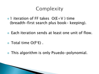 Minimum cost maximum flow | PPT