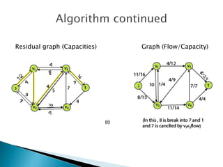 Minimum cost maximum flow | PPT