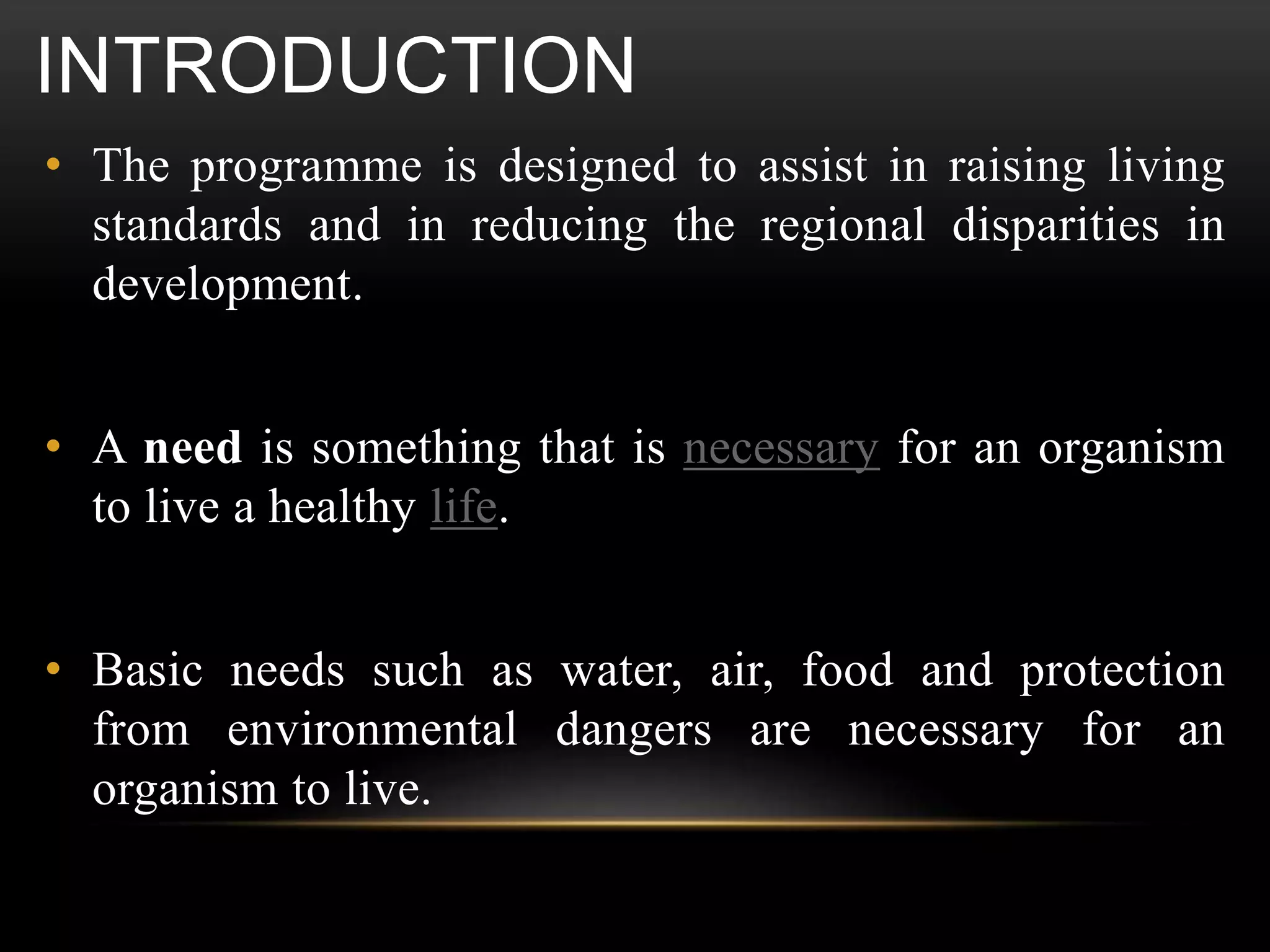 Minimum Need's Programme, Presented By Mohammed Haroon Rashid | PPTX