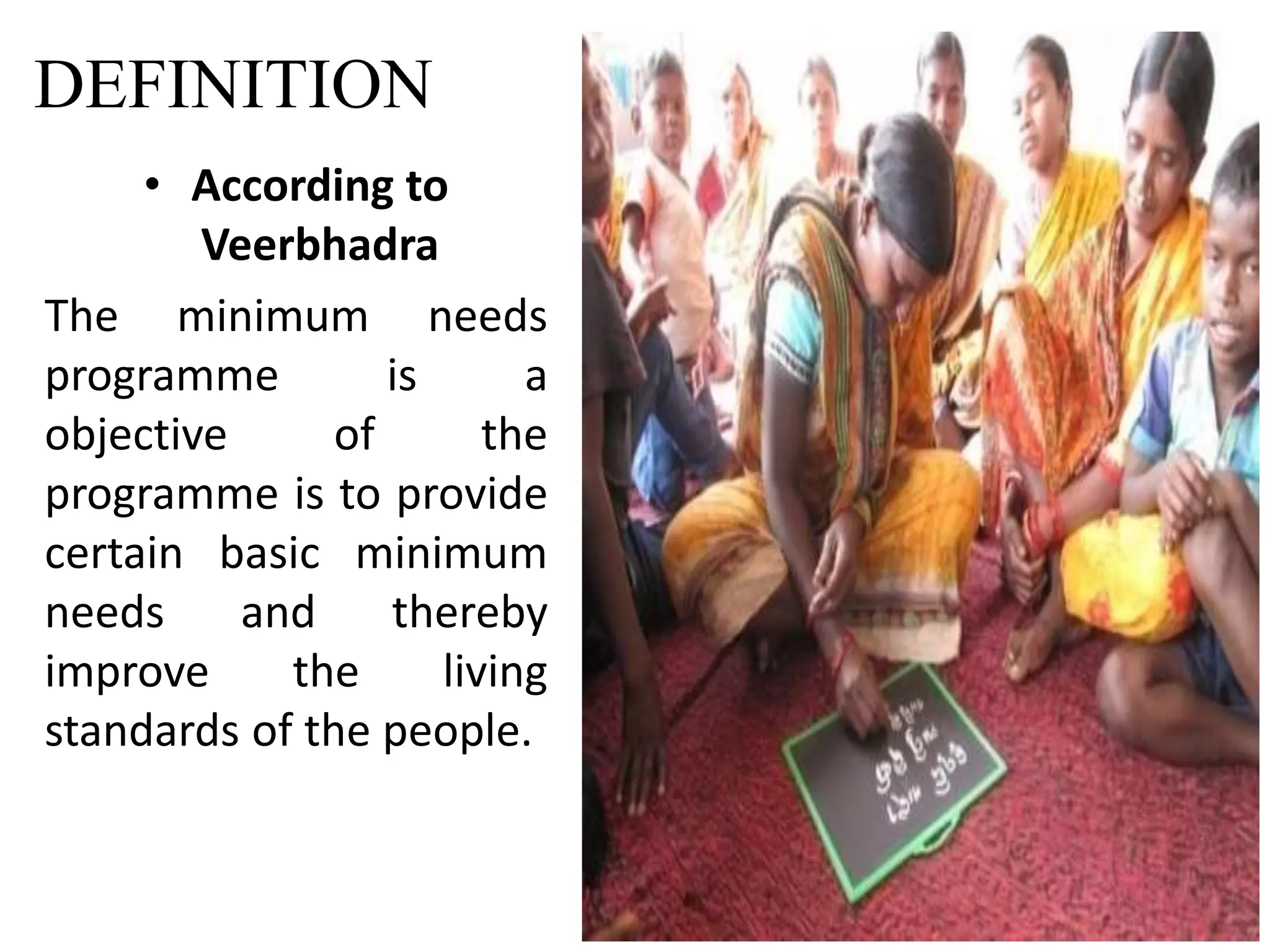 Minimum Need's Programme, Presented By Mohammed Haroon Rashid | PPTX