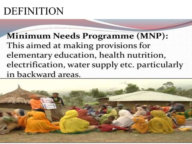 Minimum Need's Programme, Presented By Mohammed Haroon Rashid | PPTX