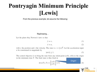 Optimization: Minimum Pontryagin Principle | PPTX