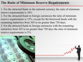 Minimum reserve requirement policy in georgia | PPTX