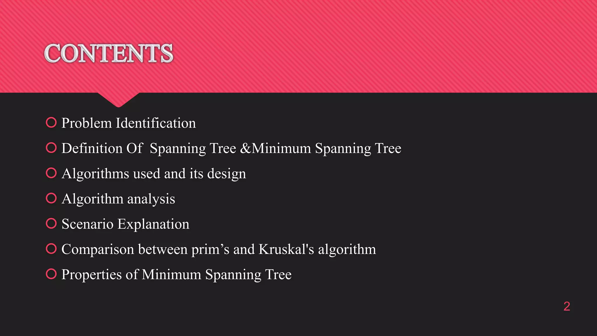 Minimum spanning tree | PPTX
