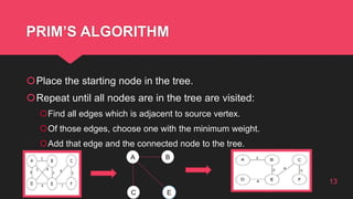 Minimum spanning tree | PPTX