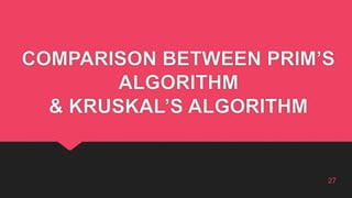 Minimum spanning tree | PPTX