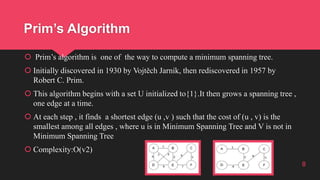 Minimum spanning tree | PPTX