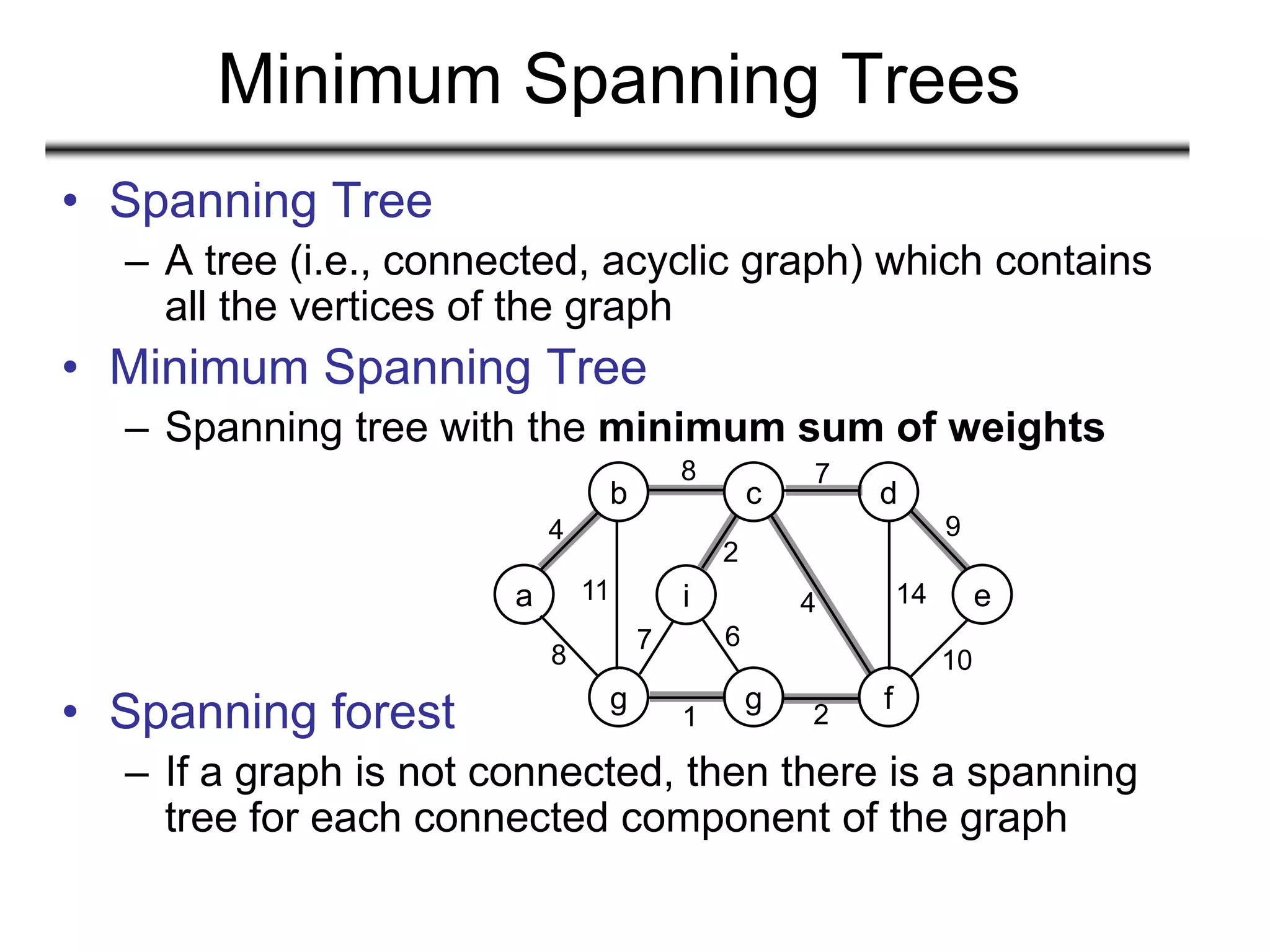 Minimum spanning tree | PDF | Computing | Technology & Computing