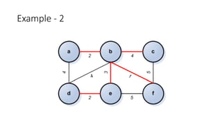 Minimum spanning tree (mst) | PPTX