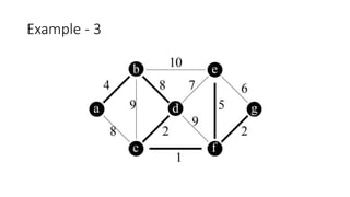 Minimum spanning tree (mst) | PPTX