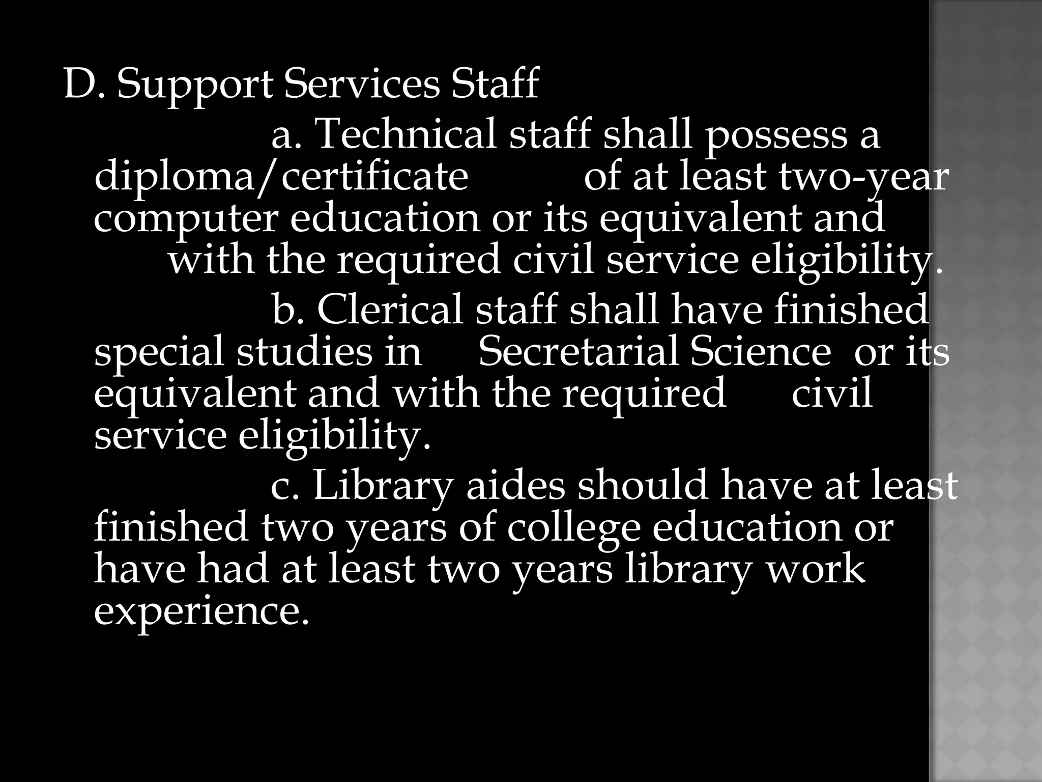 Minimum standards for philippine public libraries | PPTX