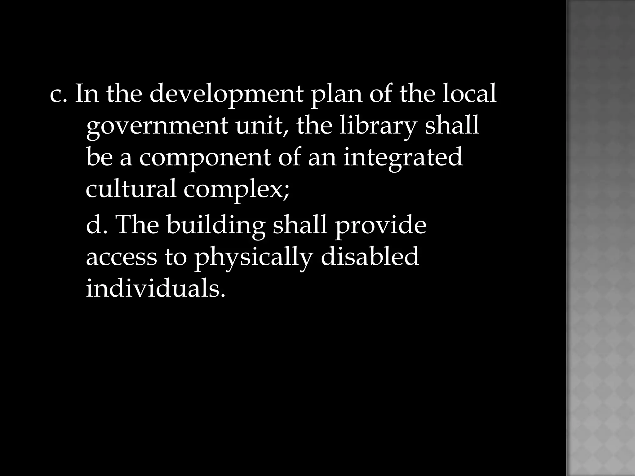 Minimum standards for philippine public libraries | PPTX