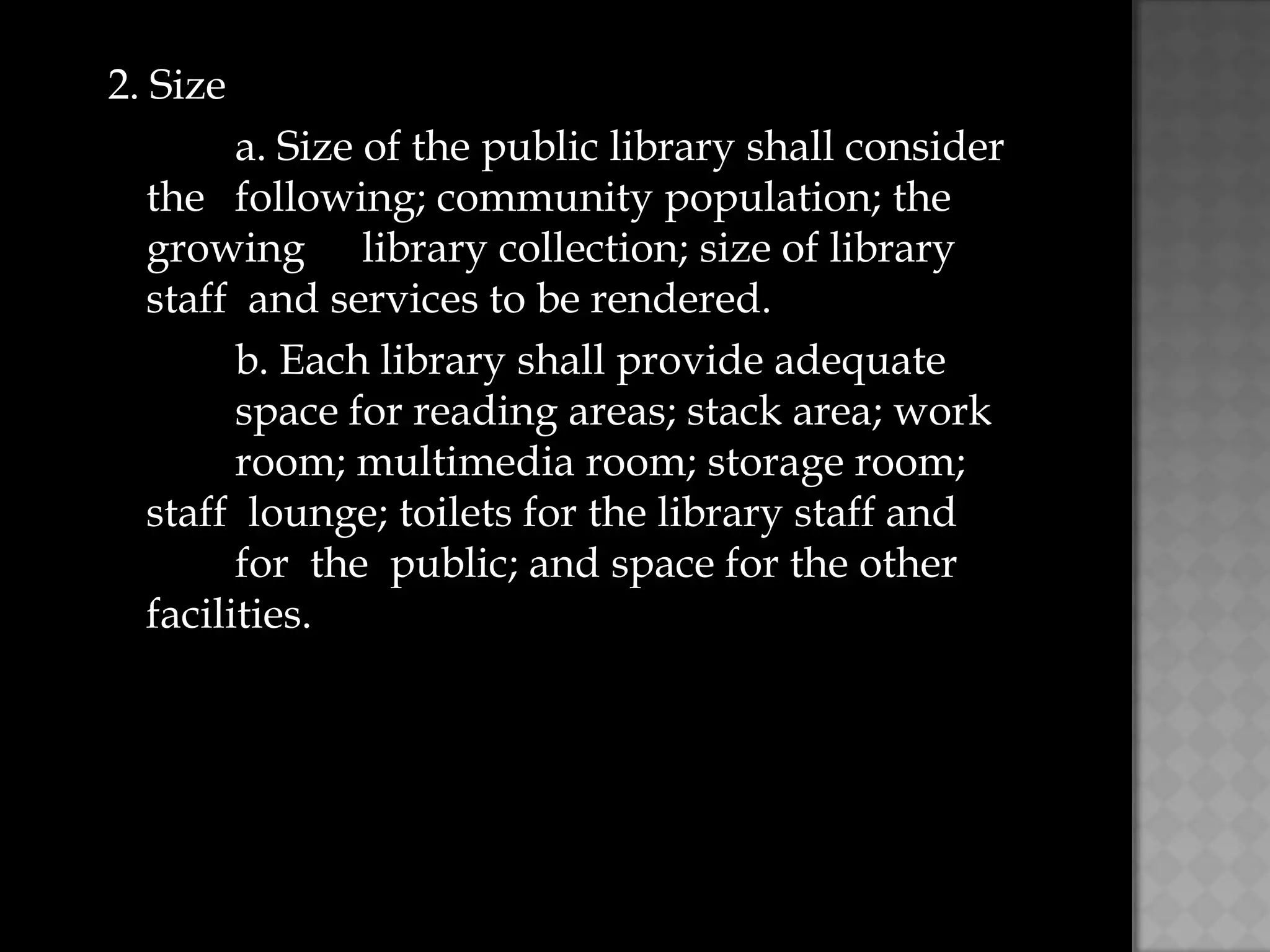 Minimum standards for philippine public libraries | PPTX