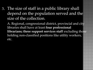 Minimum standards for philippine public libraries | PPTX