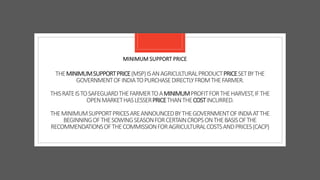 Minimum supportive price | PPT