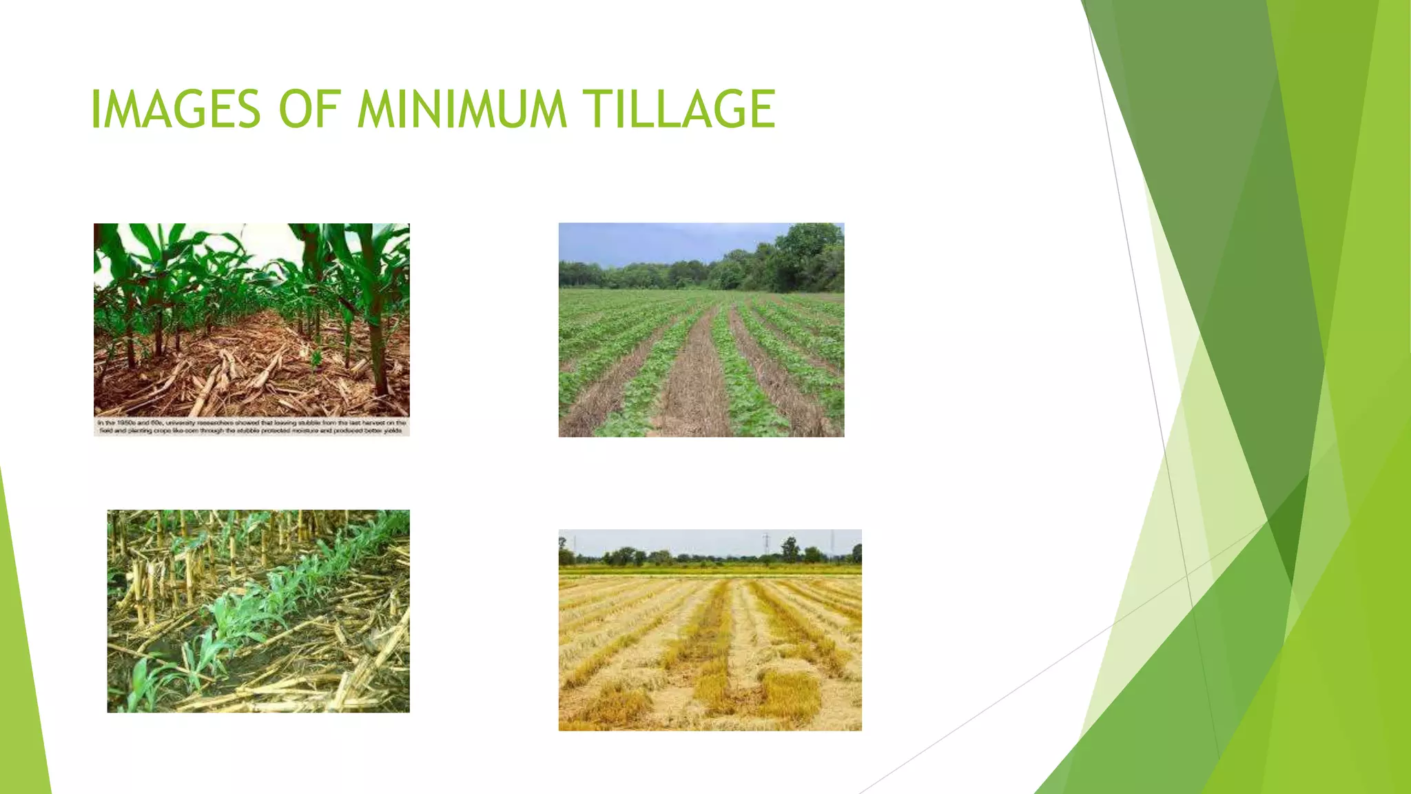 What is meant by Minimum tillage | PPTX