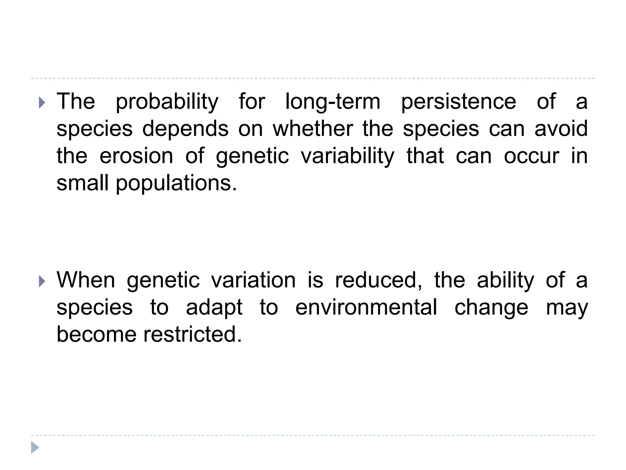 Minimum viable population and Effective population number | PPTX