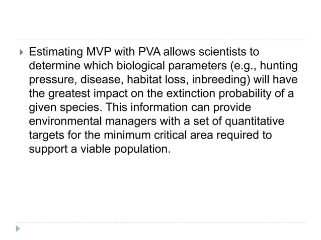 Minimum viable population and Effective population number | PPTX