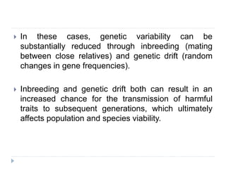 Minimum viable population and Effective population number | PPTX