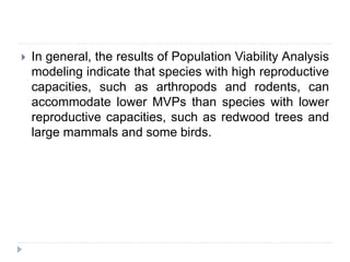 Minimum viable population and Effective population number | PPTX