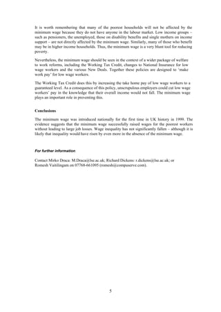 Minimum wage doc | PDF