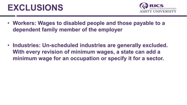 Minimum wages act | PPTX | Economy | Business and Finance