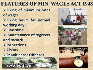 Minimum wages act 1948 | PPTX