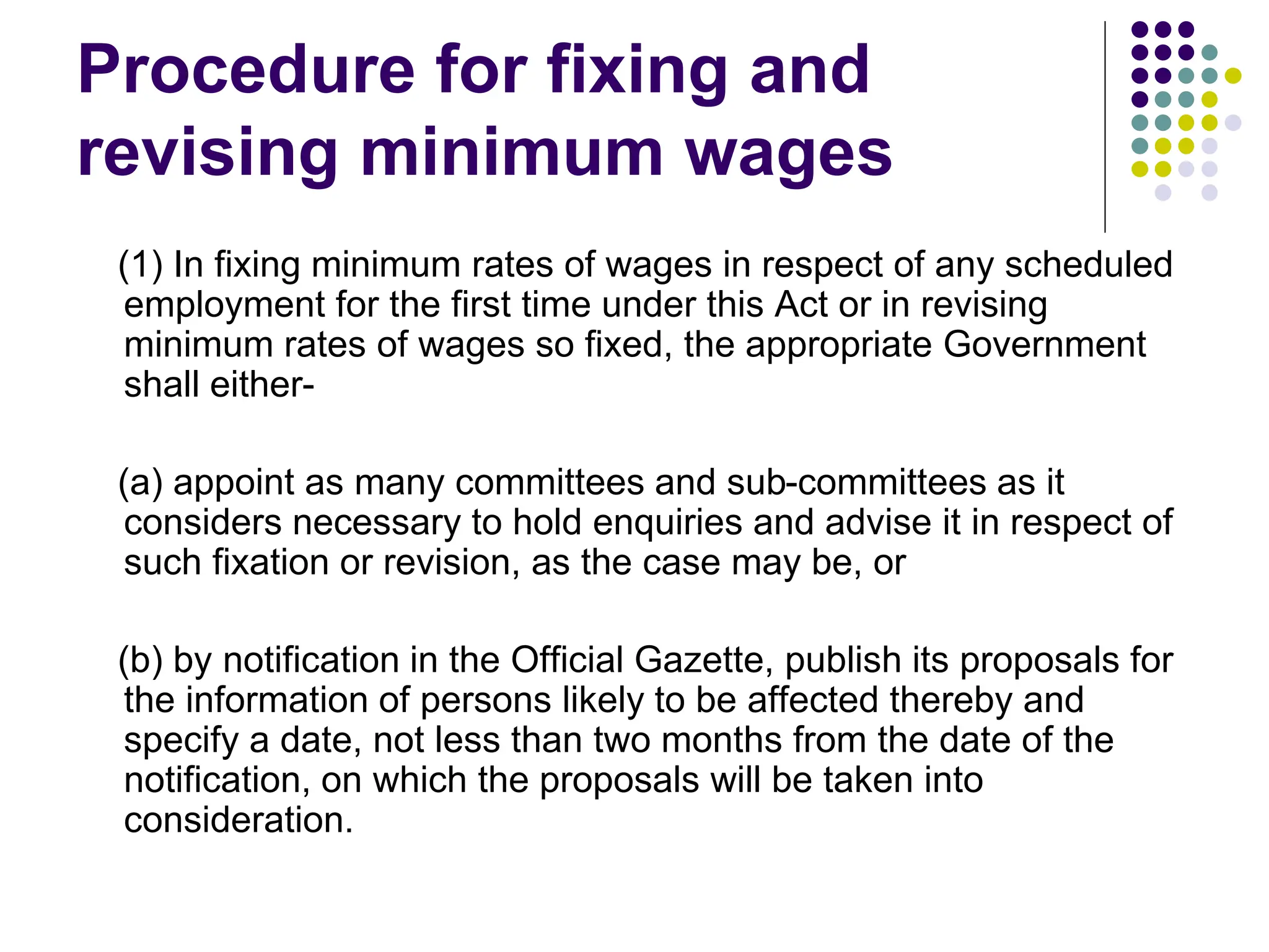 Minimum wages act Minimum_wages_act.ppt
