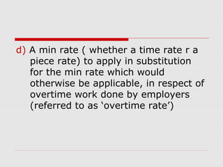 Minimum wages act, 1948 | PPT