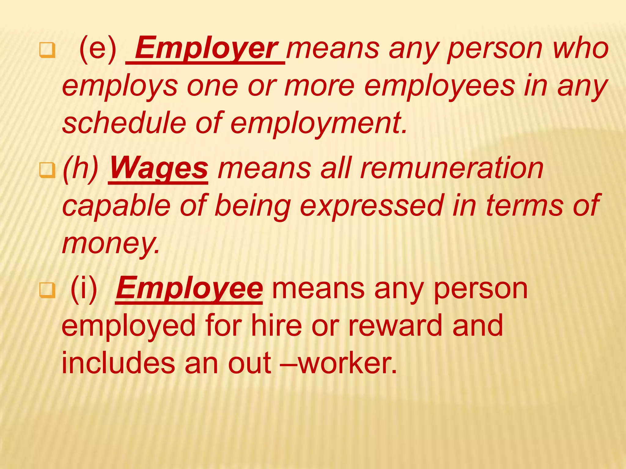 Minimum wages act 1948 | PPTX