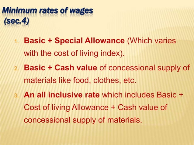 Minimum wages act 1948 | PPTX