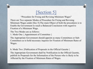 Minimum wages act,1948 | PPTX | Job Market | Economy