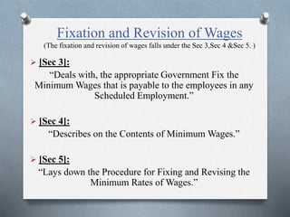 Minimum wages act,1948 | PPTX | Job Market | Economy