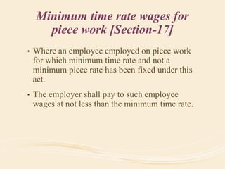 Minimum wages act,1948 | PPTX