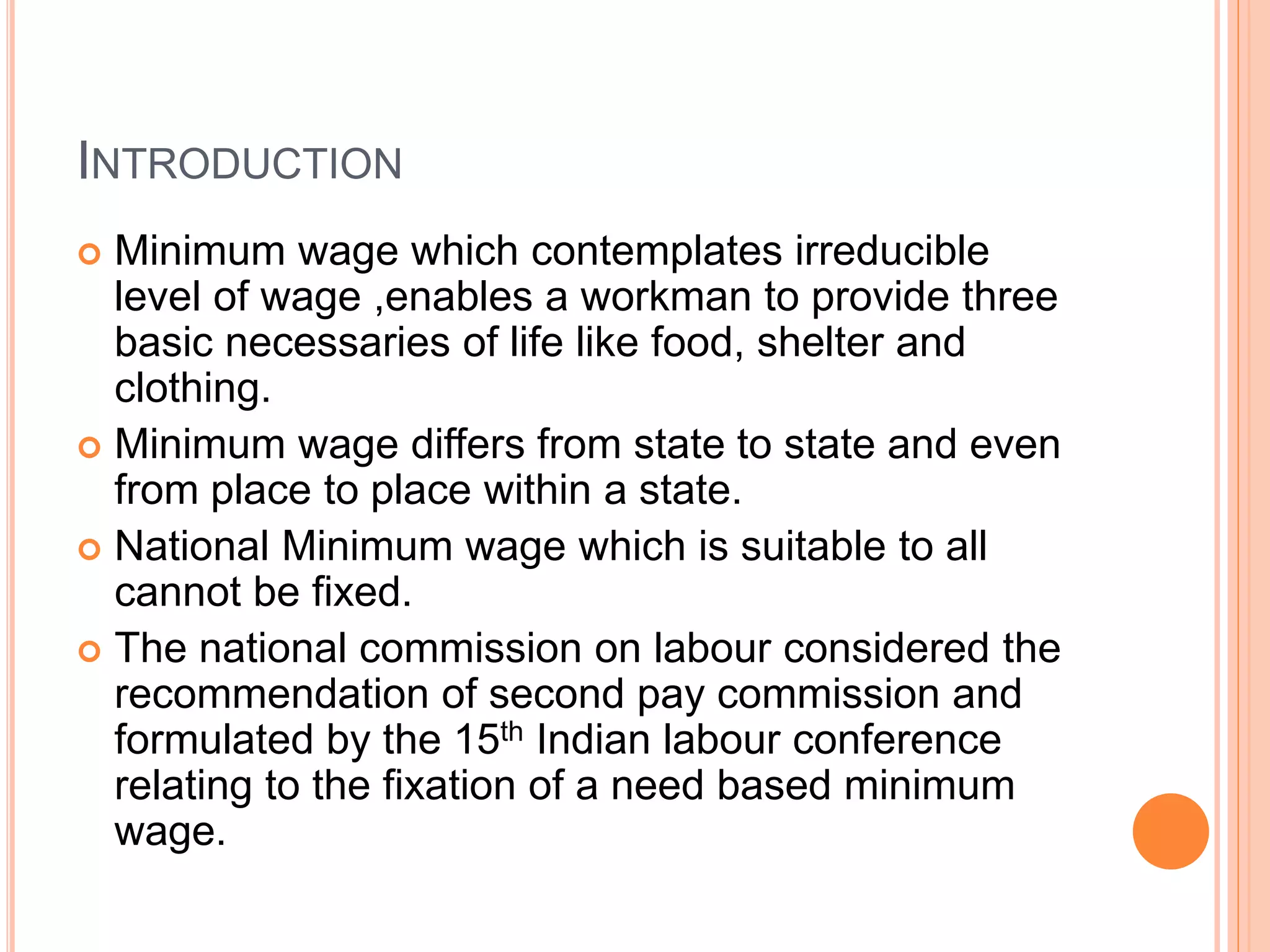 Minimum wages act, 1948 | PPTX