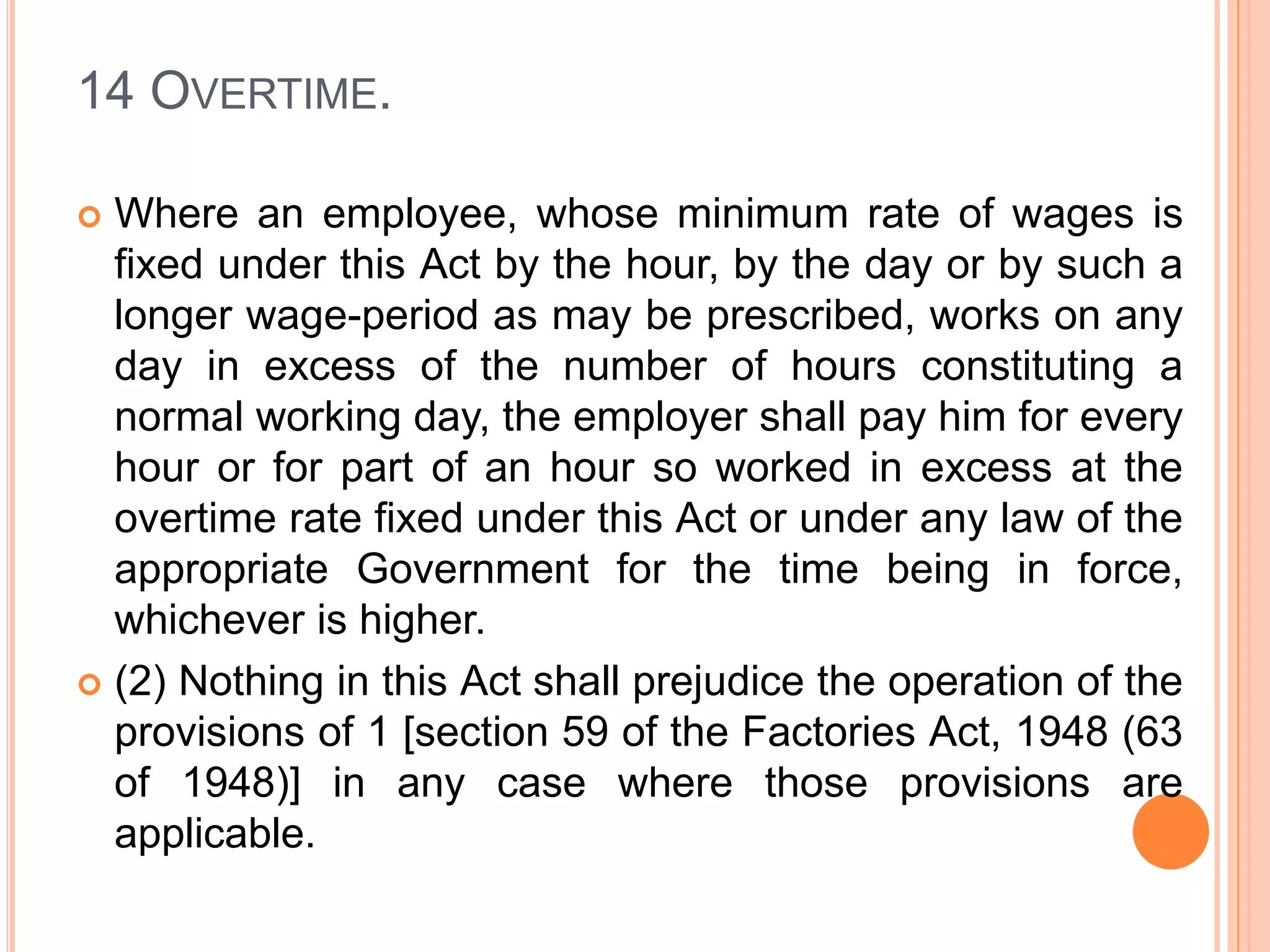 Minimum wages act, 1948 | PPTX