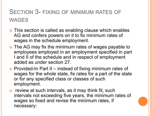 Minimum wages act, 1948 | PPTX