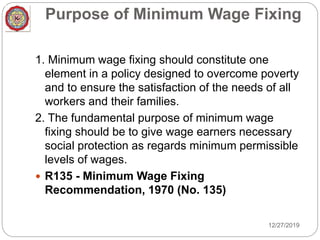 Minimum wages and payments | PPTX