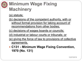 Minimum wages and payments | PPTX