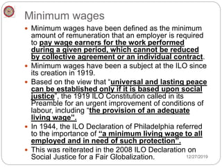 Minimum wages and payments | PPTX