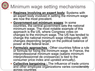 Minimum wages and payments | PPTX