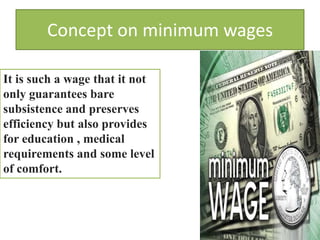 Minimum wages ppt | PPTX