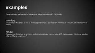 Mininet Learning Guide(Mininet 学习指南) | PPTX
