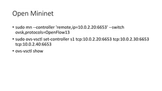 Mininet multiple controller | PPTX | Cloud Computing | Internet