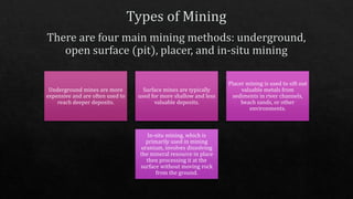 Mining and its impact on the environment | PPTX
