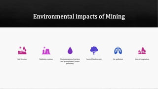 Mining and its impact on the environment | PPTX